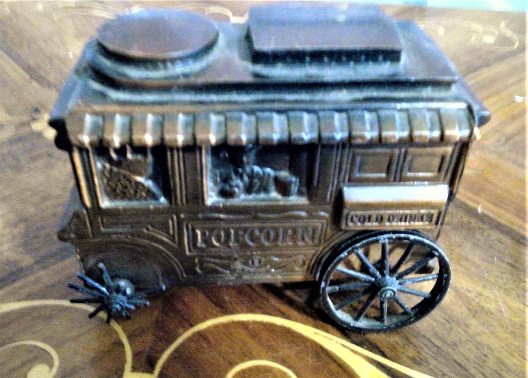 Merchants Bank Coppertone Popcorn Refreshment Wagon Coin Bank - Etsy