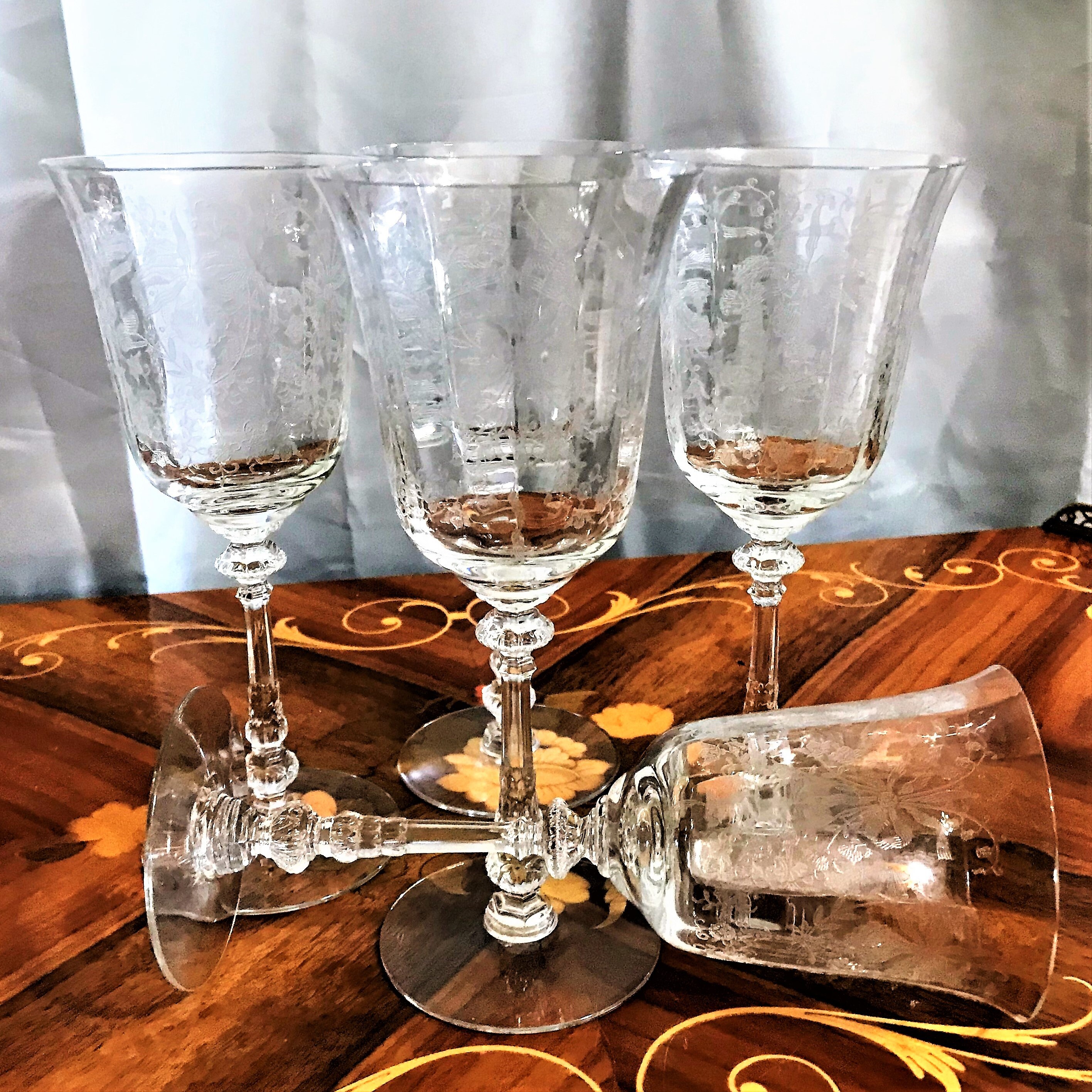 Kitchen & Dining Home & Living Vintage Bar Glasses Four Vintage Heisey ...