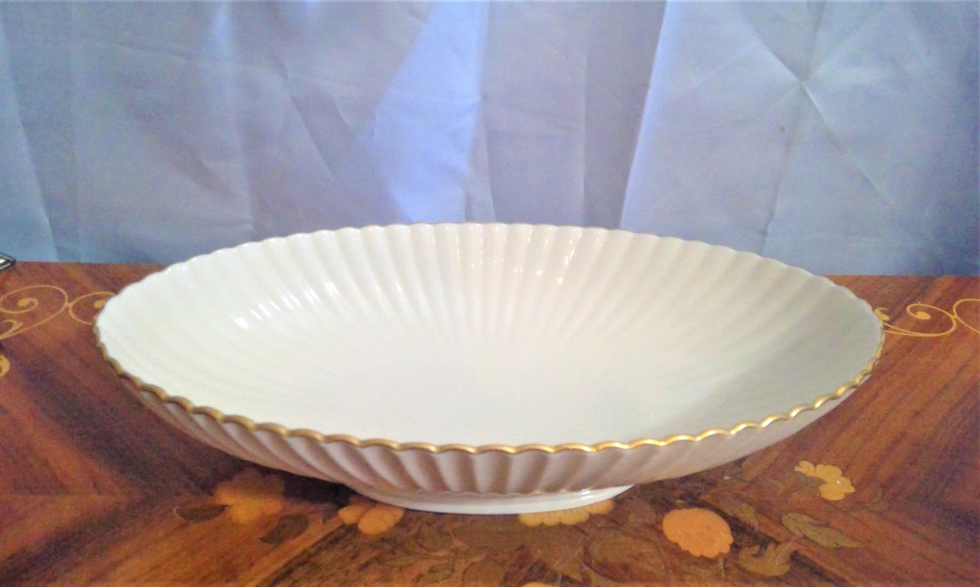 Vintage Lenox Centerpiece Bowl With 24K Gold Trim, Home Decor, Floral ...