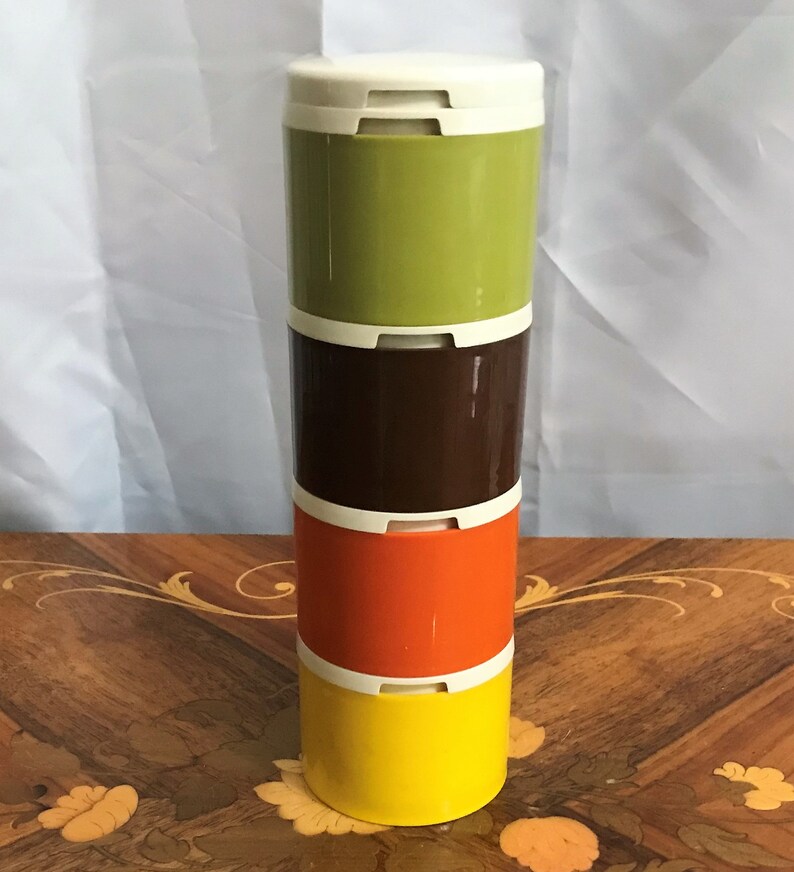 Vintage Tupperware Stacking Spice Rack Spice Keeper Spice - Etsy