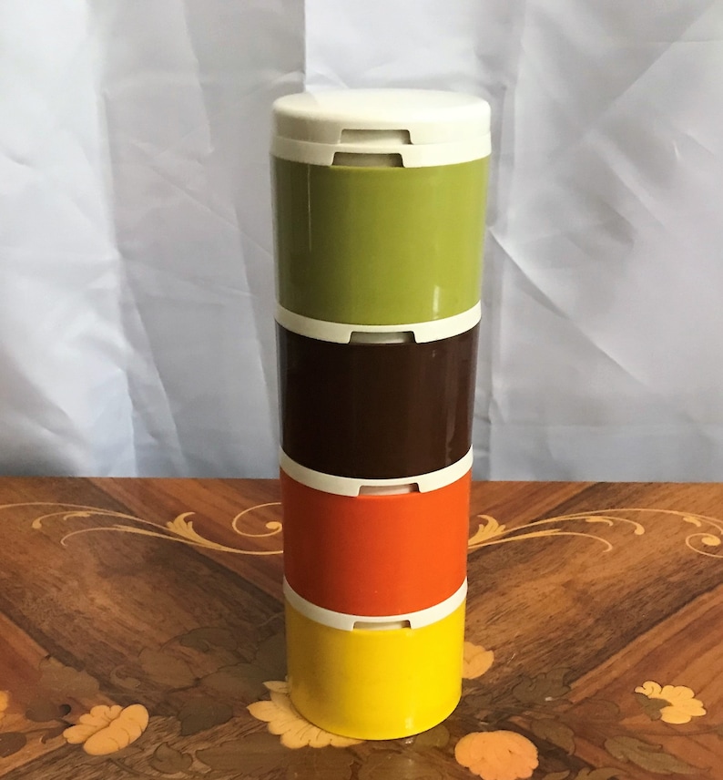 Vintage Tupperware Stacking Spice Rack Spice Keeper Spice - Etsy