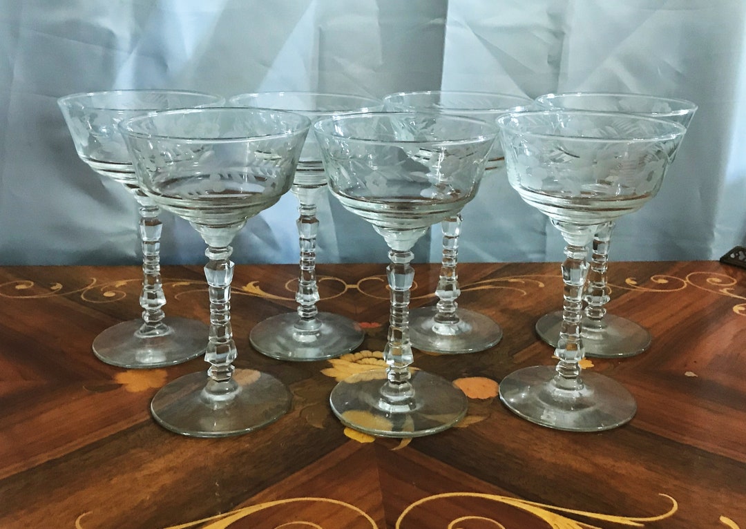 Vintage Libbey Rock Sharpe Cut Crystal Halifax 3005 Pattern Smaller ...