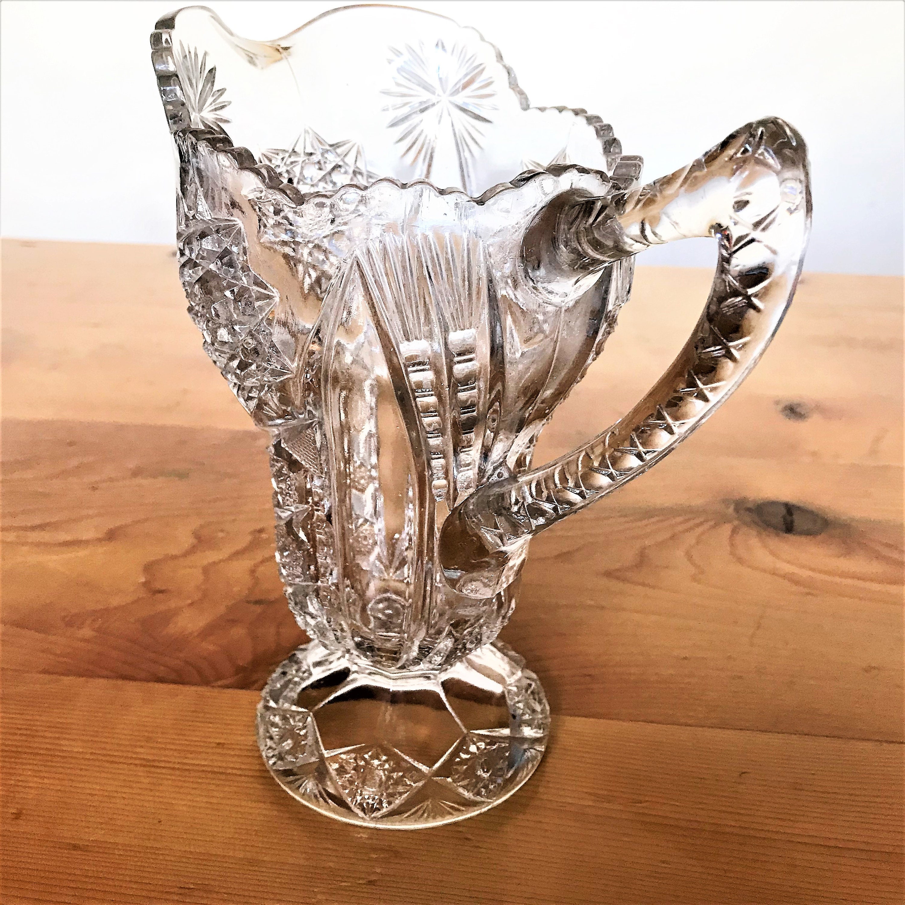 Antique Early American Pattern Glass Pitcher Indiana Glass | Etsy