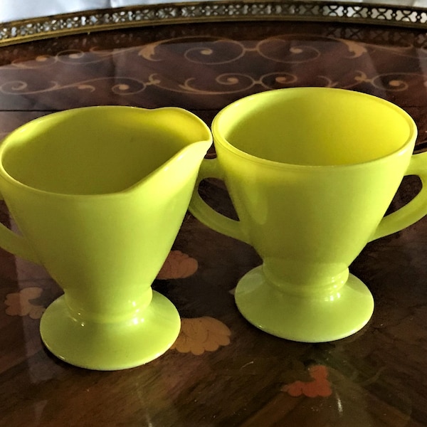 Yellow Milk Glass - Etsy