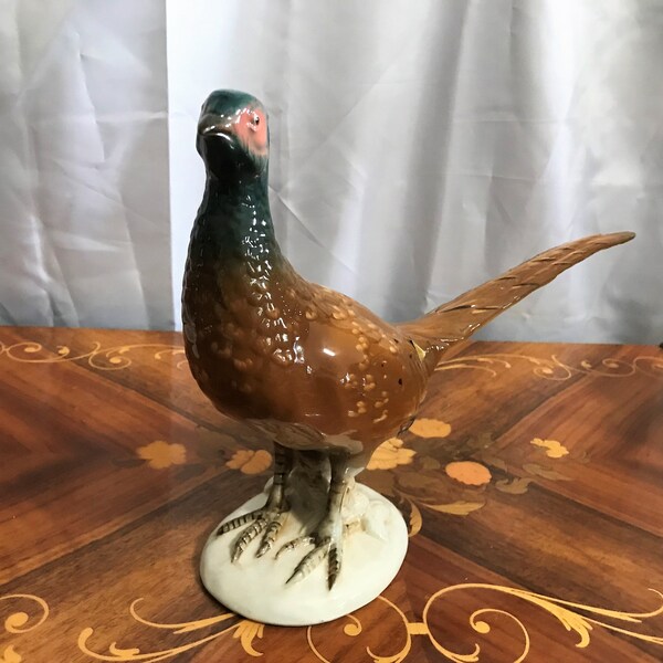 Porcelain Pheasant Figurines - Etsy