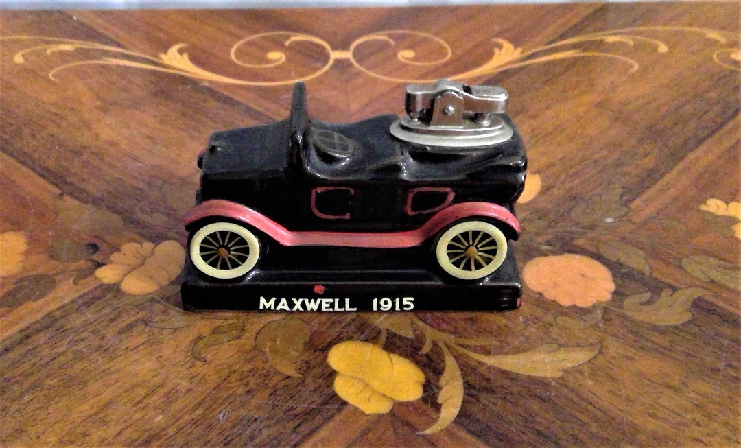 Vintage Table or Cigarette Lighter Shaped Like a 1915 Maxwell Antique ...