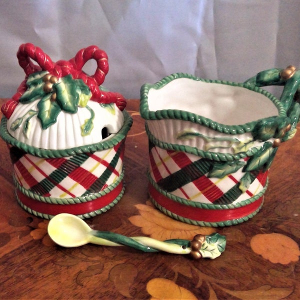 Fitz and Floyd Sugar and Creamer - Etsy