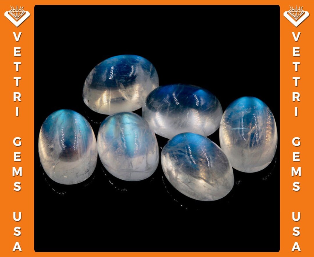 Natural Moonstone Blue Moonstone Rainbow Moonstone June Birthstone ...