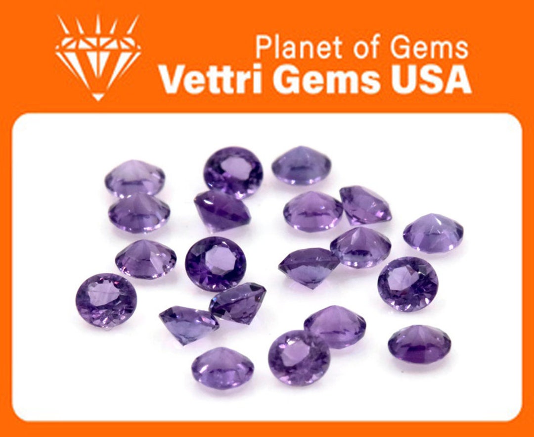 Natural Amethyst Gemstone Melee Amethyst Loose Stone Genuine Amethyst ...