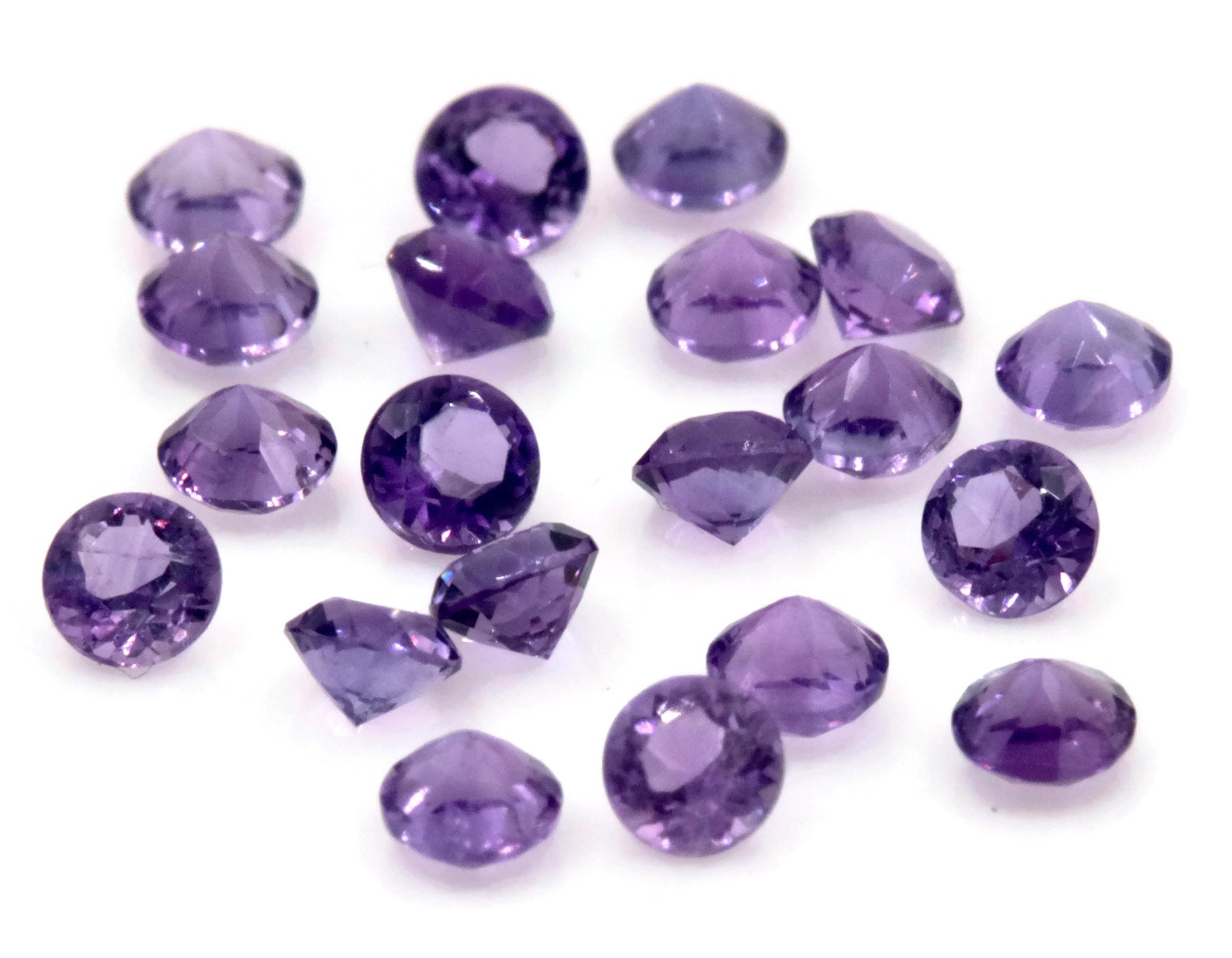 Natural Amethyst Gemstone Melee Amethyst Loose Stone Genuine Amethyst ...