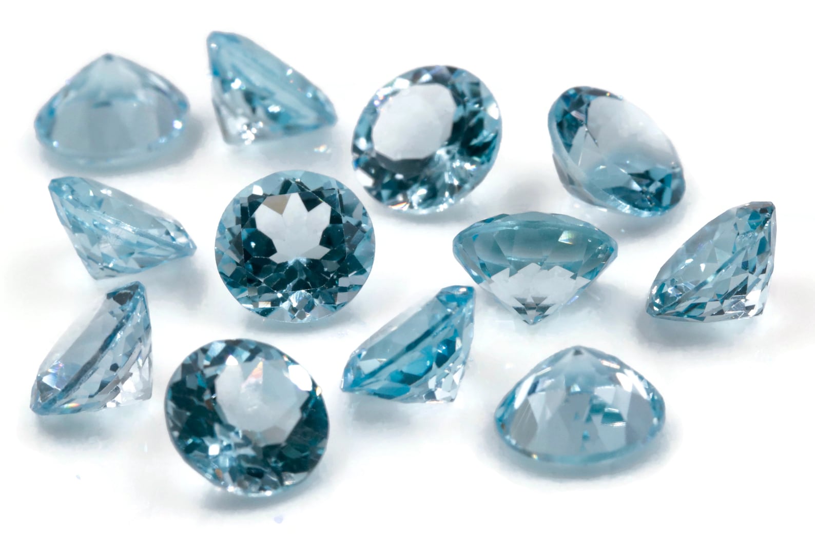 Natural Blue Topaz Gemstone Genuine Blue Topaz Faceted | Etsy