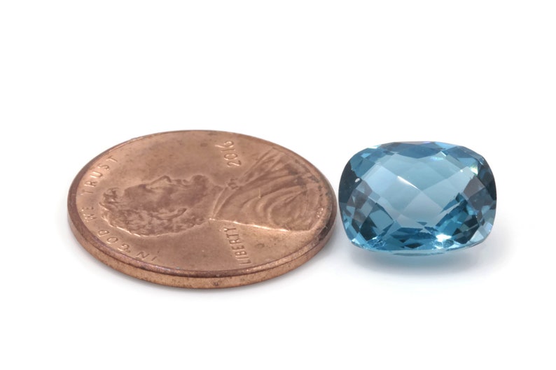 Natural Blue Topaz Gemstone 11x9mm 4.85ct Genuine Blue Topaz - Etsy