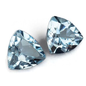 Natural Blue Topaz Gemstone Genuine Blue Topaz Faceted - Etsy