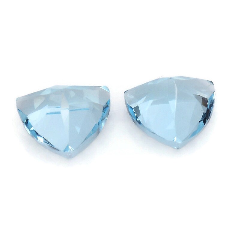Natural Blue Topaz Gemstone Genuine Blue Topaz Faceted - Etsy