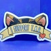 Cat-cute-matte Sticker - Trap Neuter Return - TNR Support - Snip 'em ...
