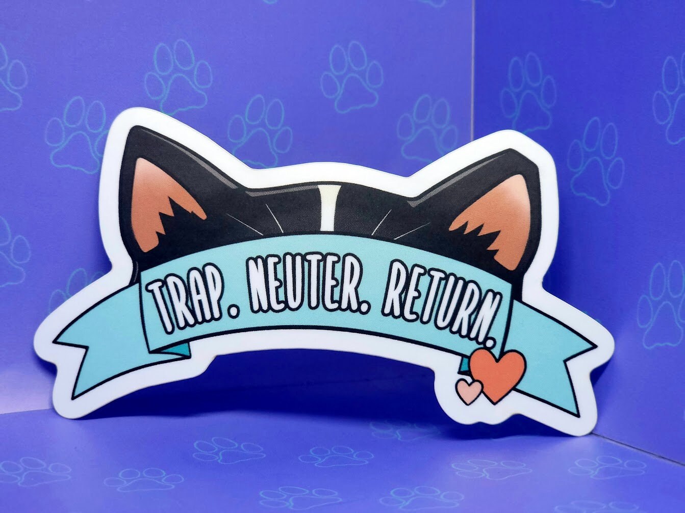 Cat-cute-matte Sticker - Trap Neuter Return - TNR Support - Snip 'em ...