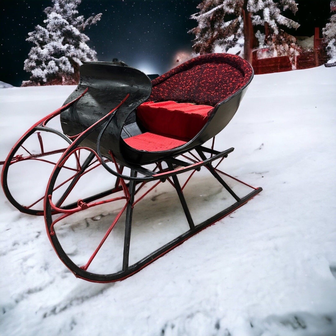 Restored Antique Horse Drawn Albany Cutter Sleigh, Sled - Etsy