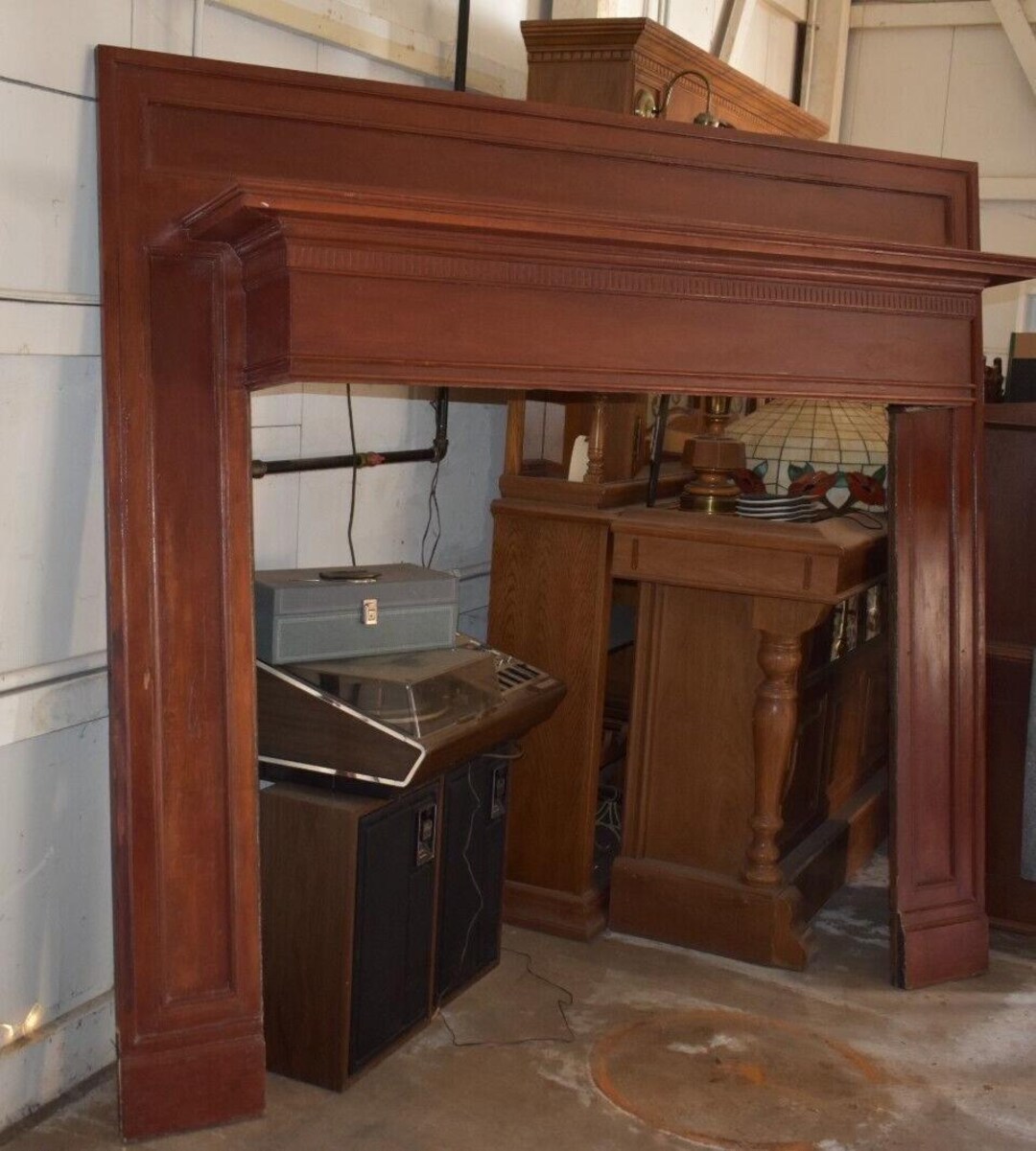 Large Antique Fireplace Mantel Scranton Pennsylvania - Etsy
