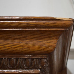 Large Antique Quarter Sawn Oak Fireplace Mantel, Scranton PA - Etsy