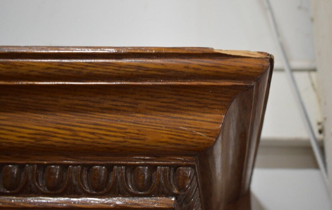 Large Antique Quarter Sawn Oak Fireplace Mantel, Scranton PA - Etsy