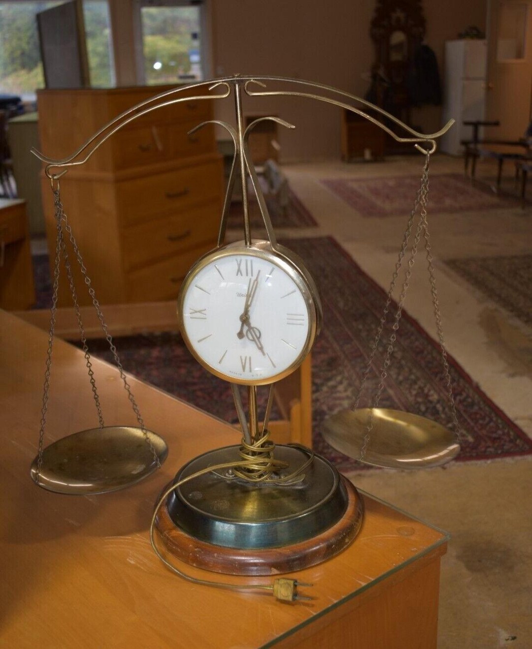 Mid Century Modern Scale With Clock by United Metal Goods Mfg Co - Etsy