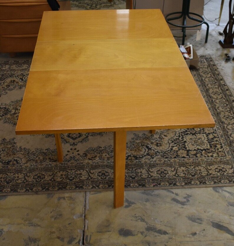 Mid Century Danish Modern Drop Sides Table With Bentwood Legs - Etsy