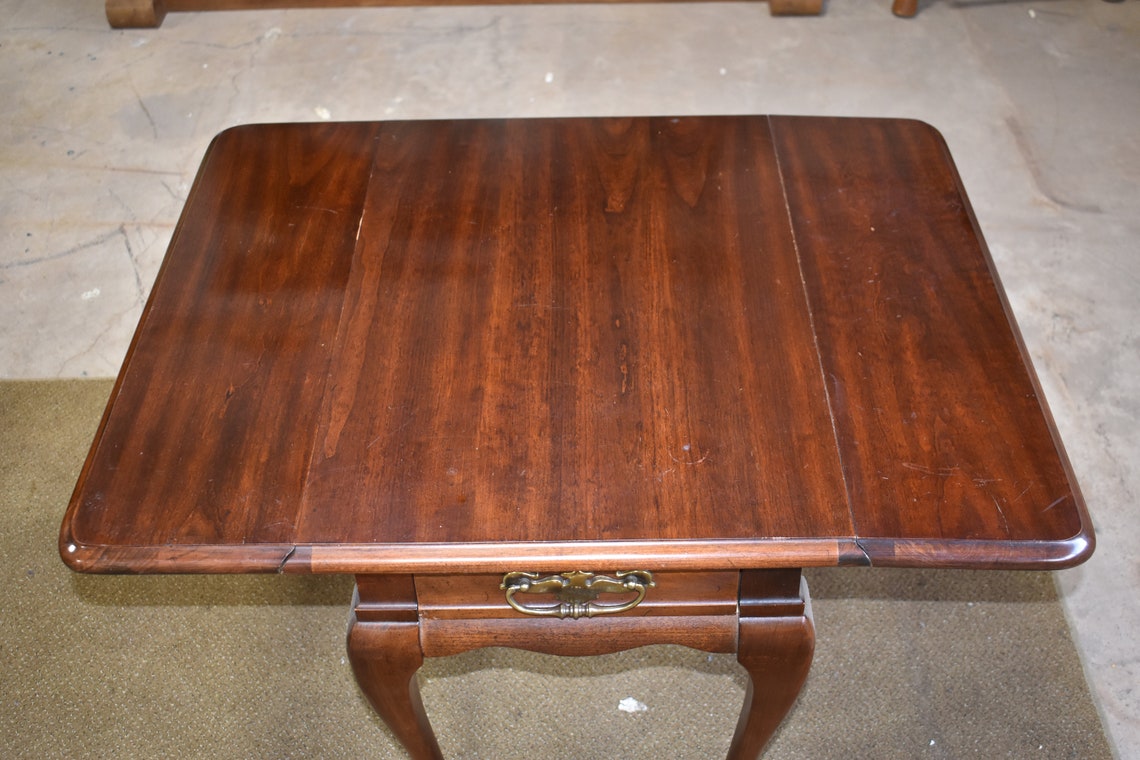 End Tables Vintage Drop Sides End Side Table by Mersman - Etsy
