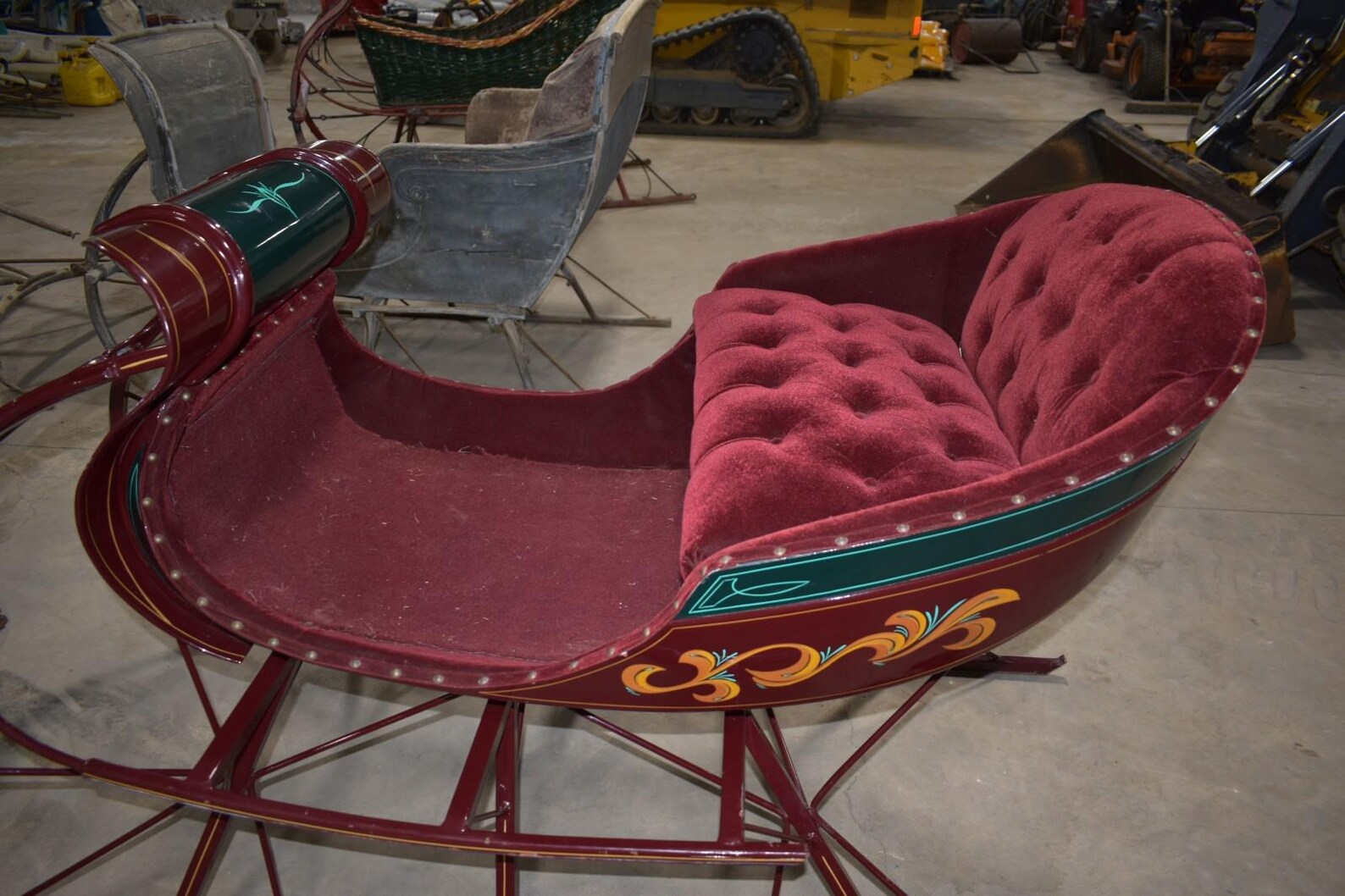 Rare Antique Albany Cutter Sleigh – Original Shafts, Painted Panels ...