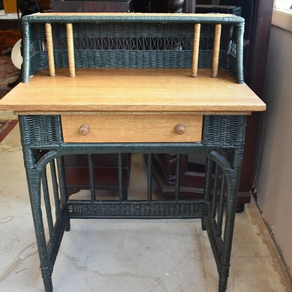 Wicker Desk - Etsy
