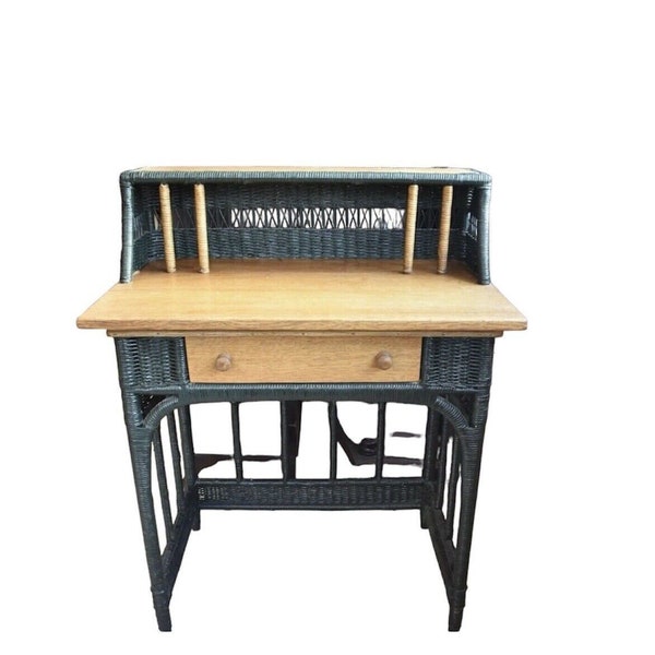 Wicker Desk - Etsy