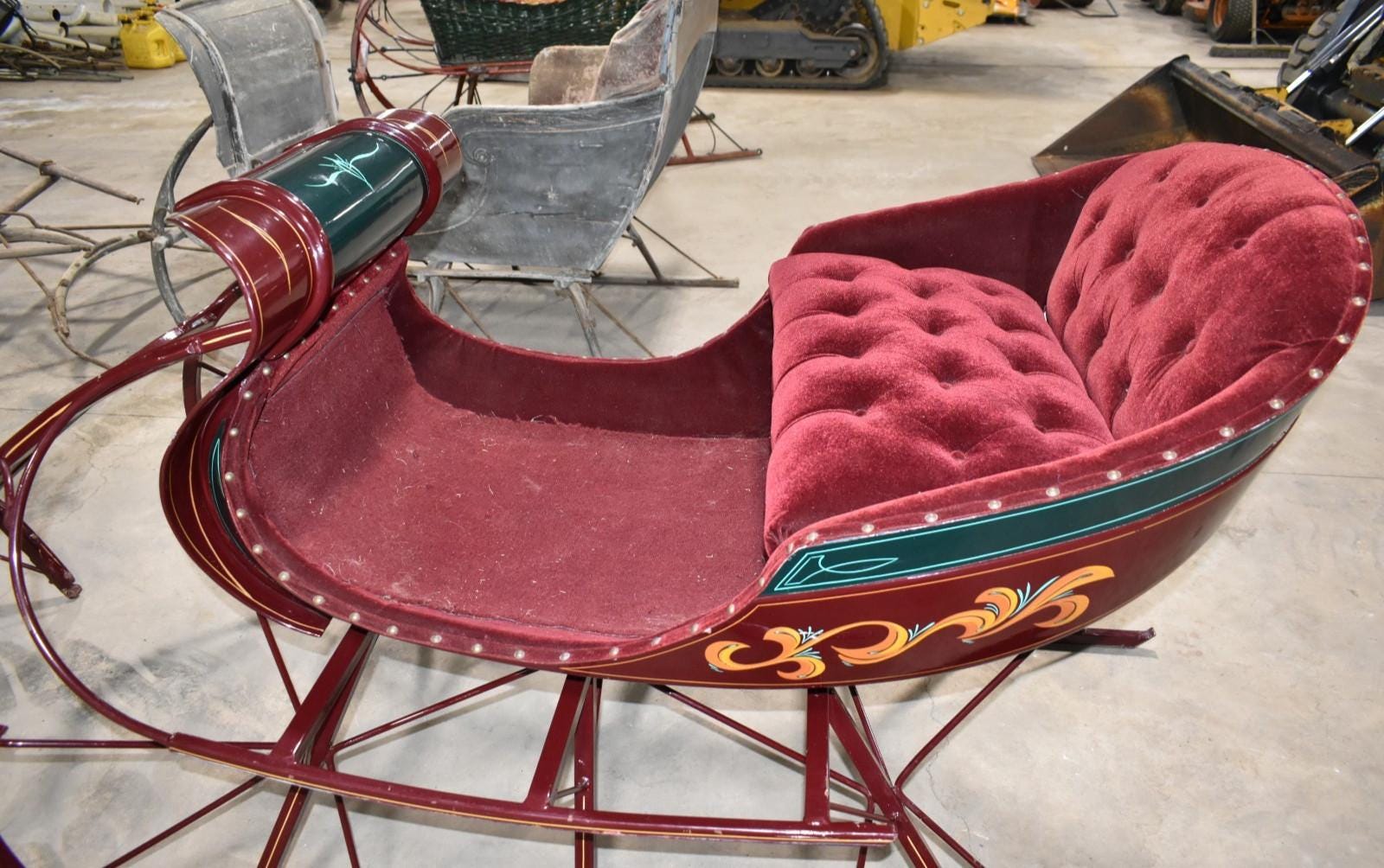 Rare Antique Albany Cutter Sleigh – Original Shafts, Painted Panels ...