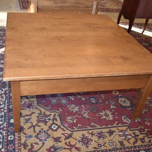Square Solid Maple Coffee Table - Etsy
