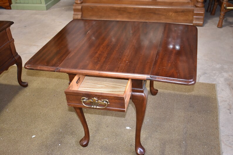 End Tables Vintage Drop Sides End Side Table by Mersman - Etsy