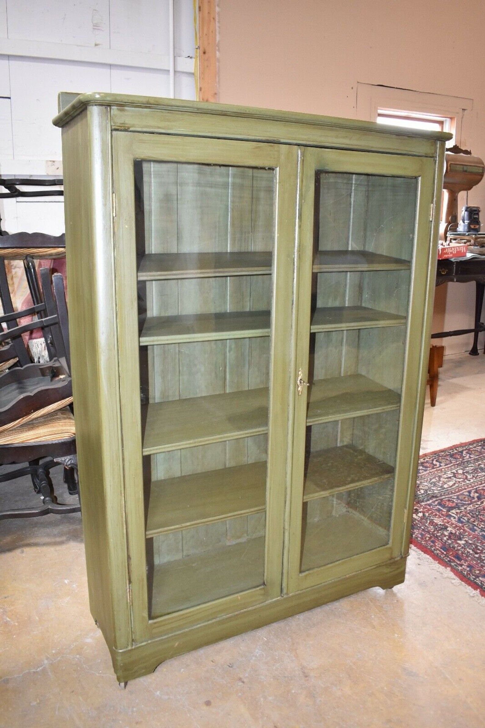 Antique Oak Bookcase by Larkin Green | Etsy