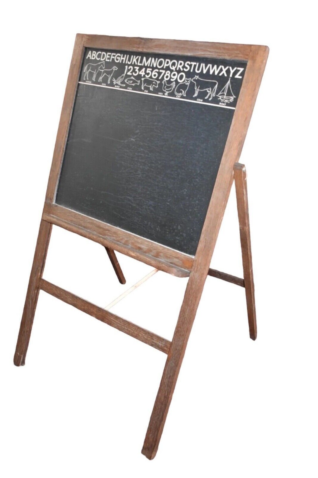 Vintage Child's Folding, Portable Chalkboard - Etsy