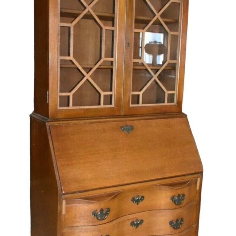 Antique Drop Front Secretary Desk - Etsy