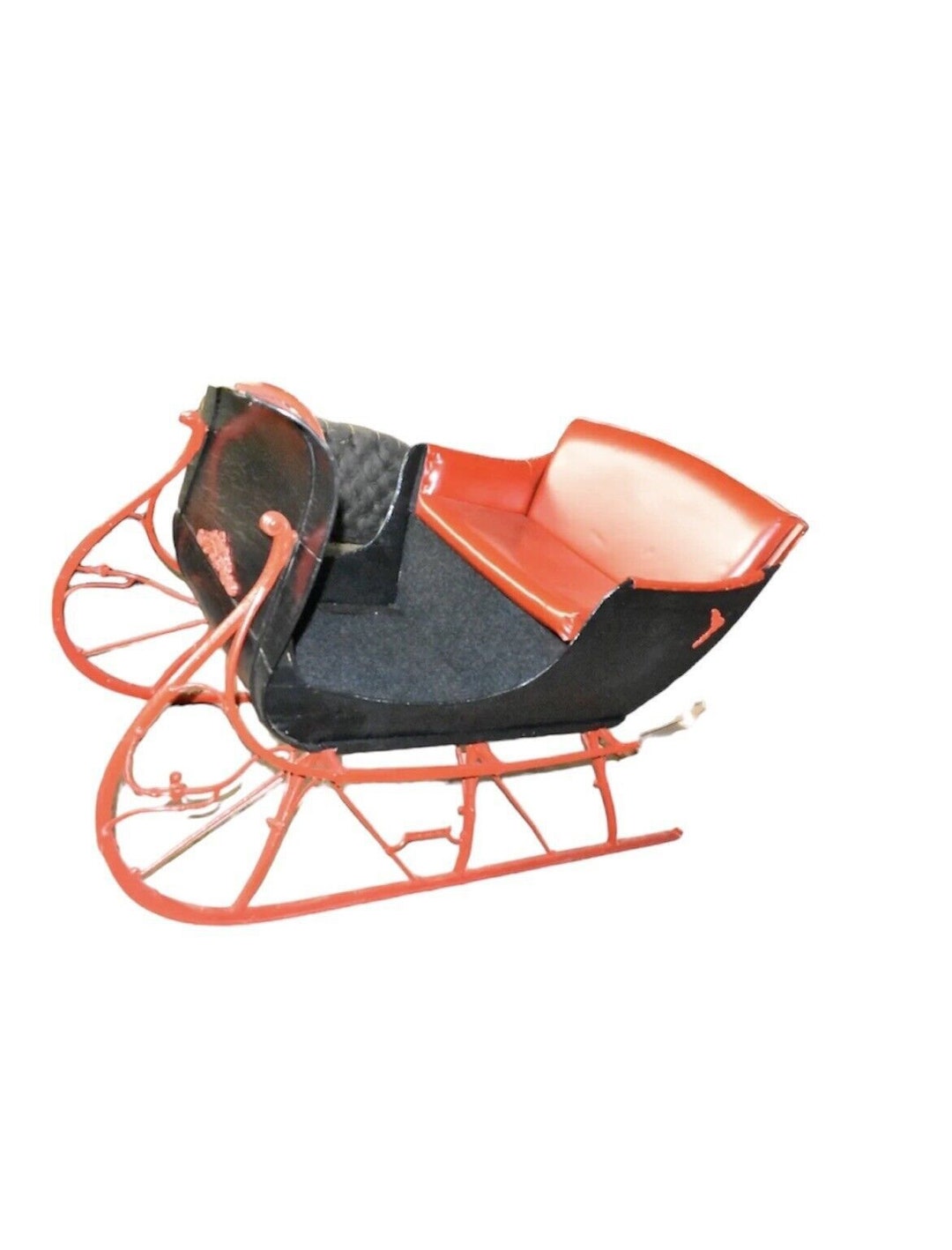 Restored Antique Cutter Sleigh Horse Drawn Sled, Red & Black - Etsy