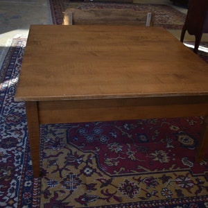 Square Solid Maple Coffee Table - Etsy