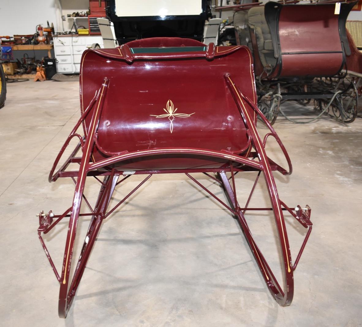 Rare Antique Albany Cutter Sleigh – Original Shafts, Painted Panels ...