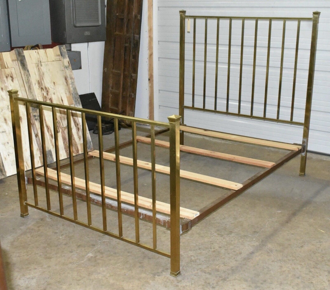 Antique Full Size Brass Bed - Etsy