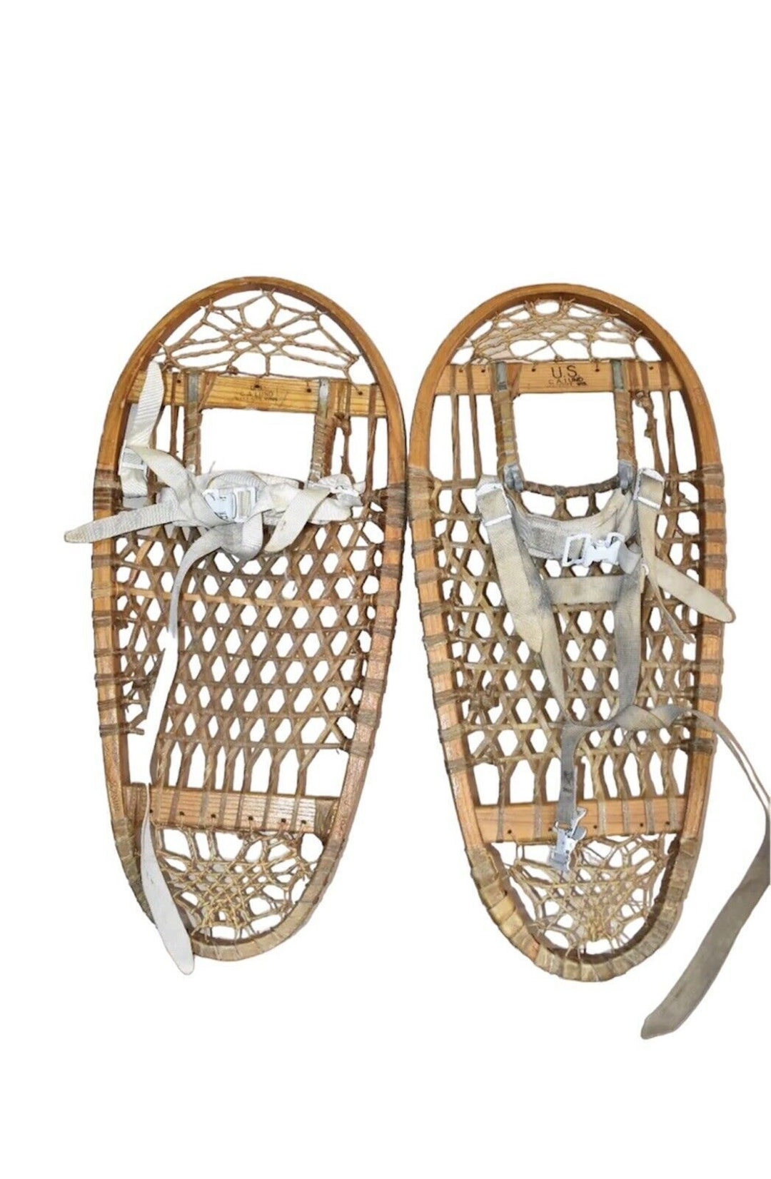 1940'S Wwii Vintage U.S. Military Ca Lund Wood Snowshoes - Etsy