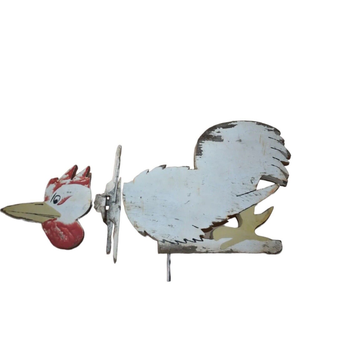 Vintage Handmade Custom Chicken Whirligig, Yard Art - Etsy