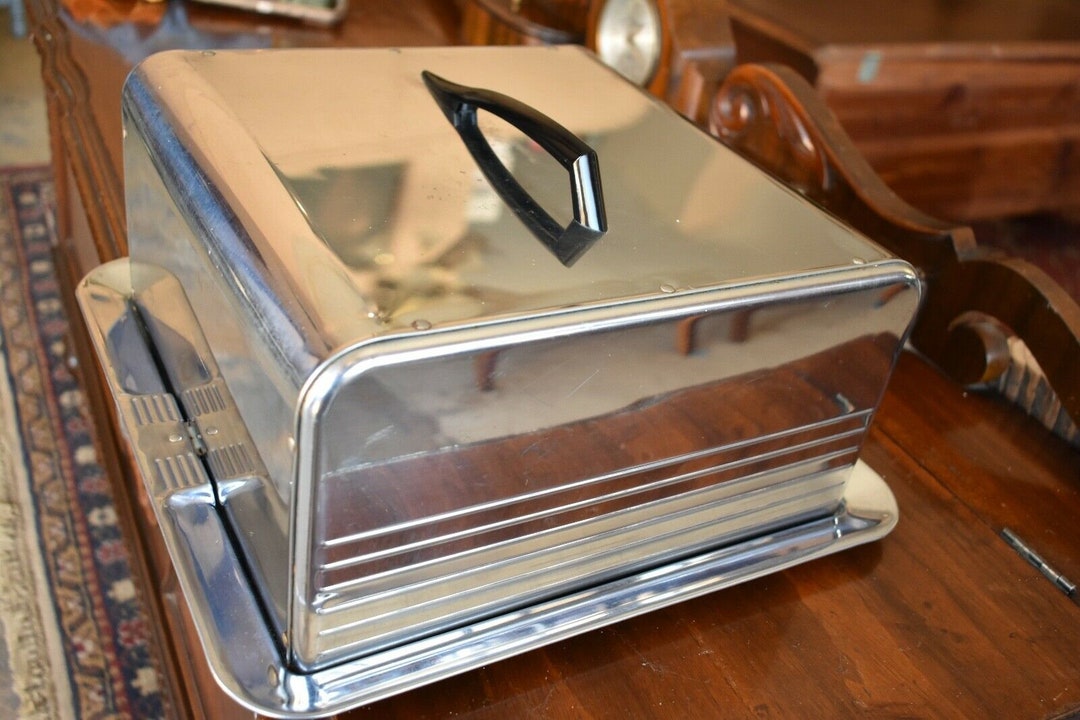 Mid Century Chrome Cake Taker - Etsy