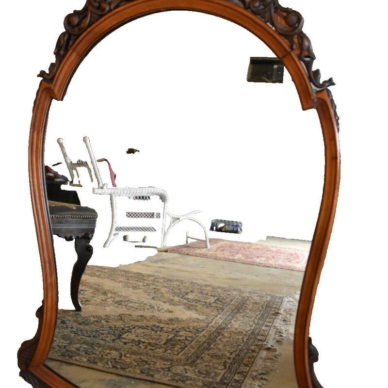Large Antique Mirror - Etsy
