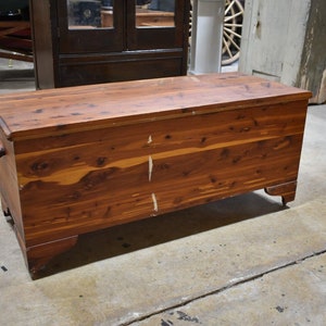 Antique Vintage Solid Red Cedar Chest by West Branch Novelty Co - Etsy