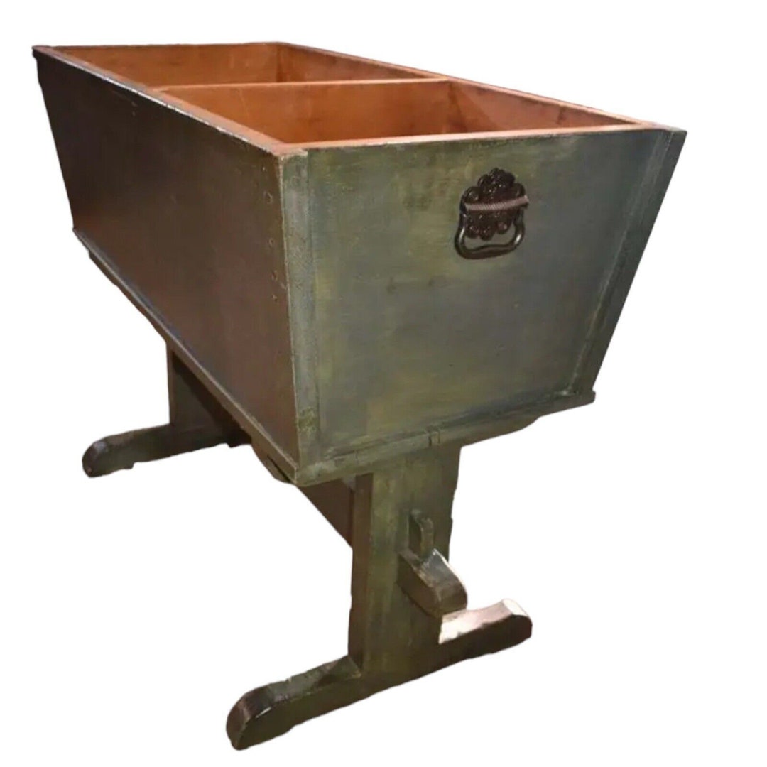 19th Century Primitive Country Painted Grain Storage Bin Antique ...