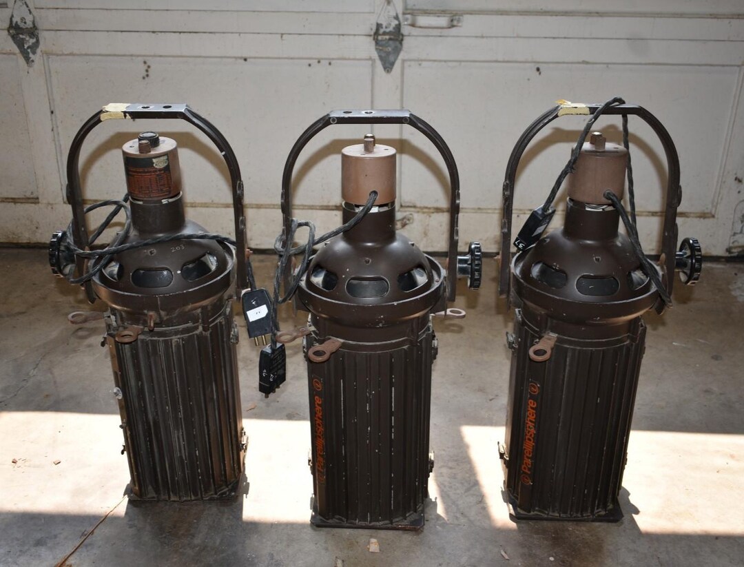 Vintage Strand Stage Theater Spotlights 3 Parellipsphere Patt 23 ...