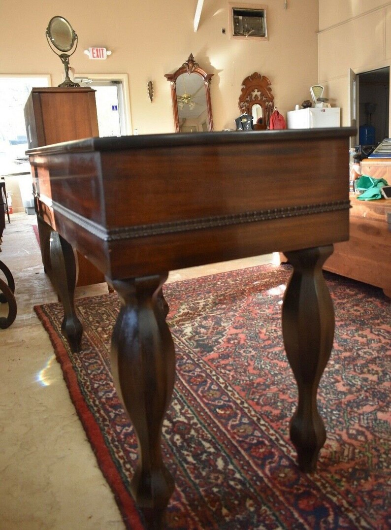 Antique Walnut Spinnet Desk by the Cron-kills Co Ohio Vintage - Etsy