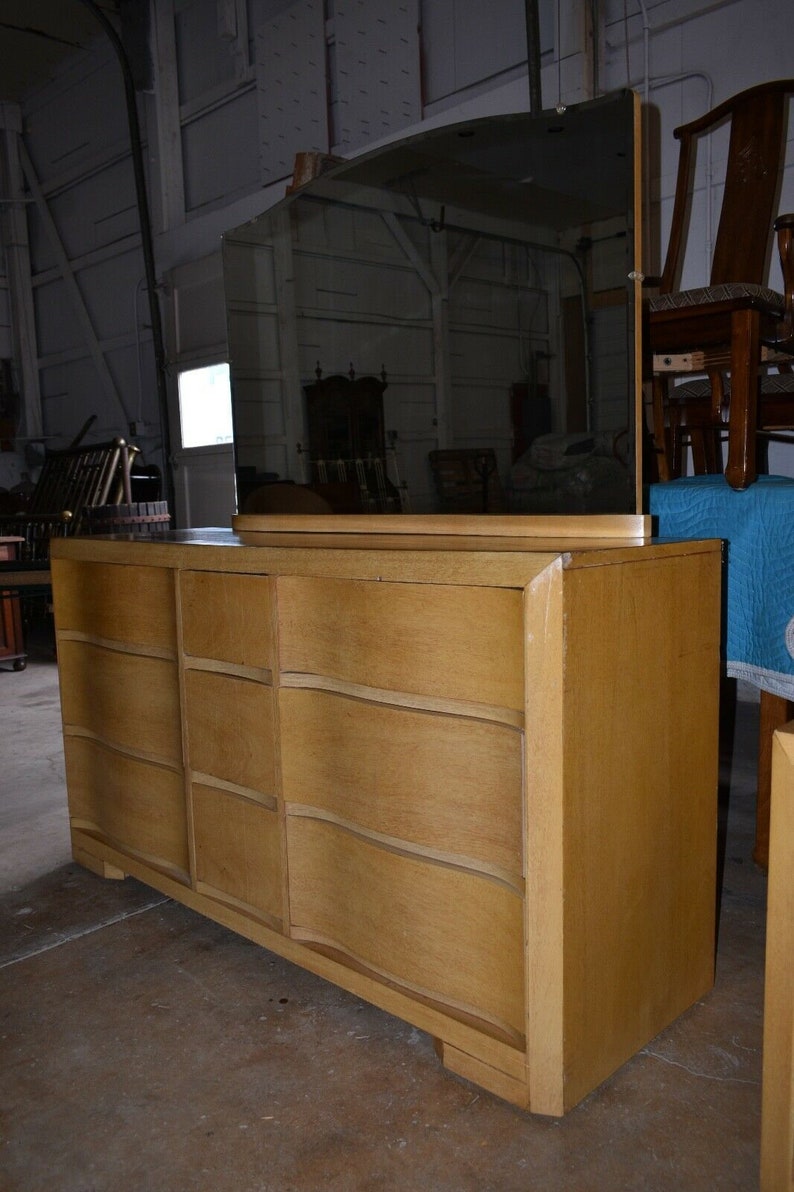 Mid Century Modern Basic Witz Co Blonde Bedroom Furniture Set - Etsy