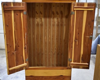 Antique Two Door Vintage Solid Red Cedar Wardrobe Armoire - Etsy